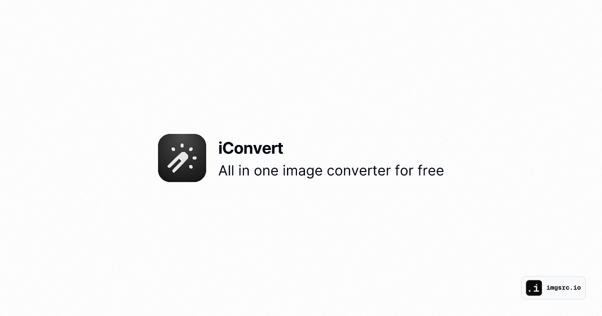 iConvert - All in one free image converter